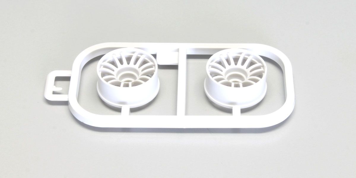 KYOSHO Mini-Z, WHEELS SET WHITE, MR03 - NARROW 2.5 OFFSET (2) MZH131W ...